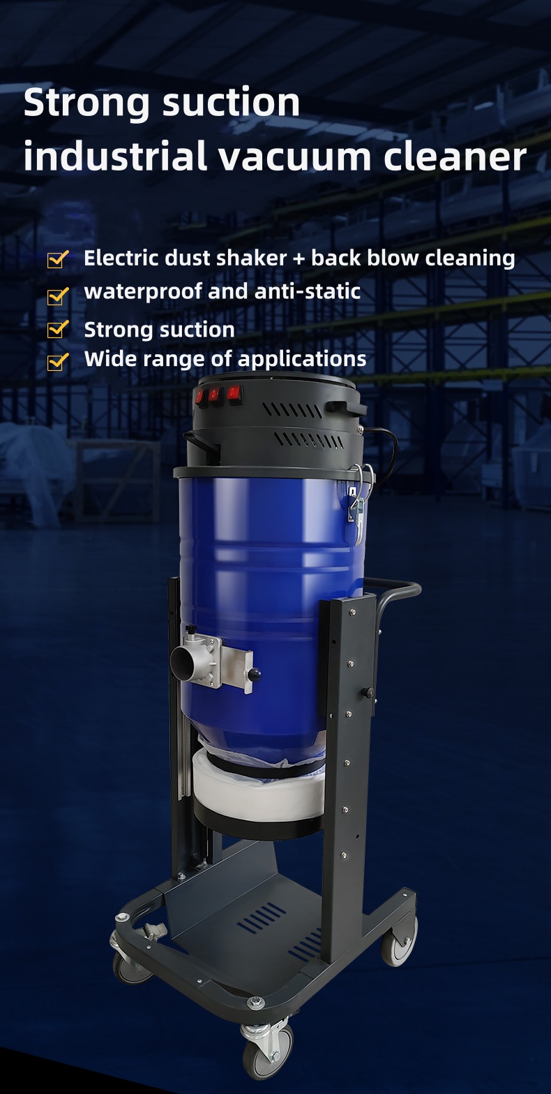 Customizable single barrel industrial vacuum cleaner